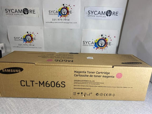 Samsung High Yield Magenta Toner Cartridge Clt-m606s Cltm606s M606 for ...
