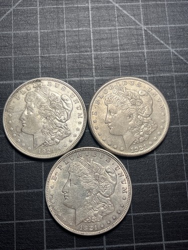 3x USA Silver Morgan Dollar 1921 | eBay