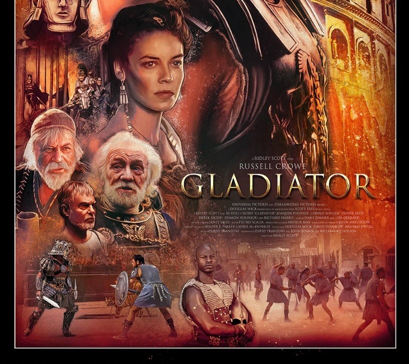 Gladiator Maximus Colosseum Commodus Lucilla Giclee Print Poster 16x24 ...