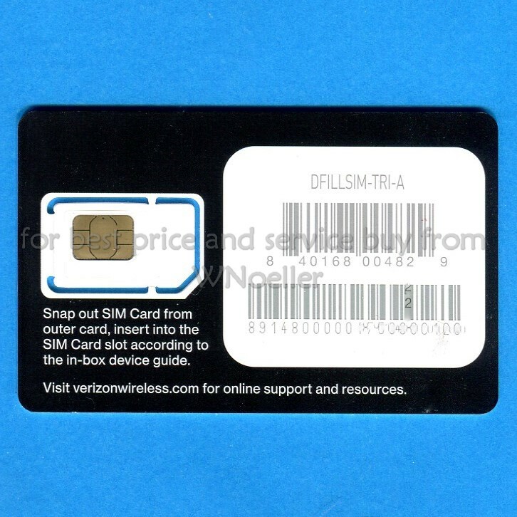 NEW UNACTIVATED Verizon SIM card 4G 5G Universal nano/micro -prepaid or ...