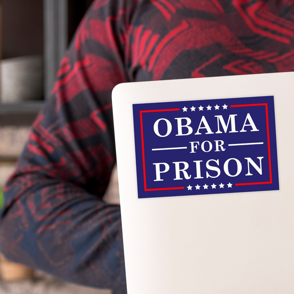 Obama for Prison Vinyl Sticker Decal Campaign Sign Car Truck Window ...