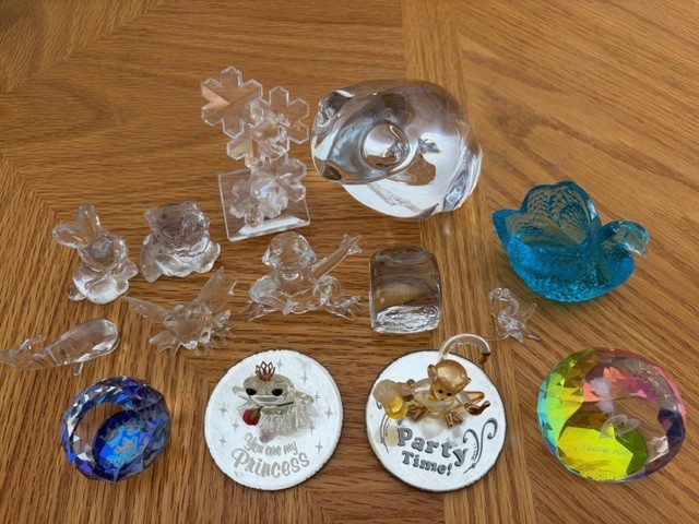 Lot of 10 Miniature Glass Figurines and 1 Large and 3 Small ...