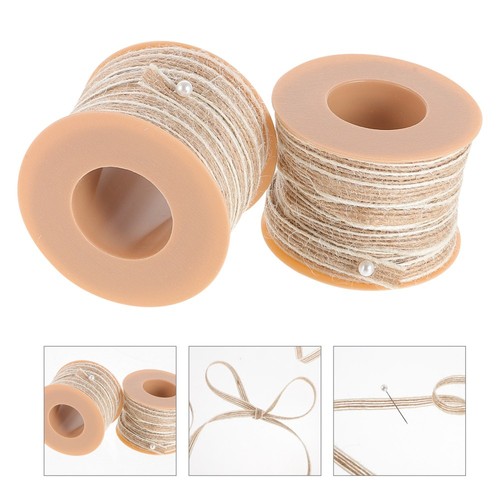 2 Rolls Gift Wrap Twine Packing String Jute Crafting Supplies Garden | eBay
