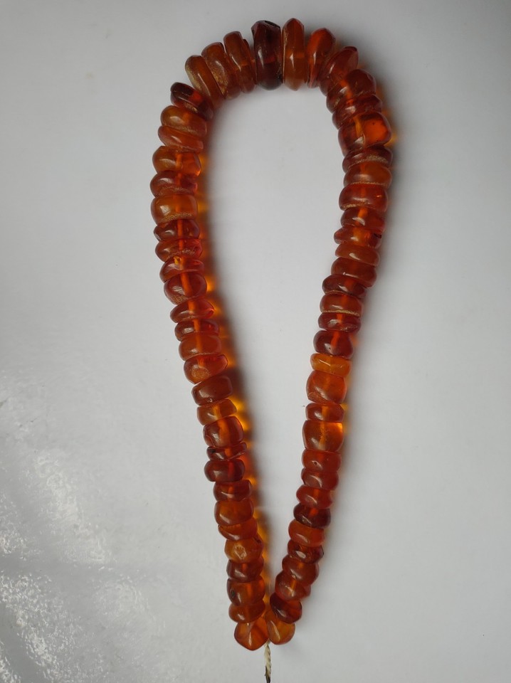100% NATURAL BALTIC AMBER Vintage necklace Beads | eBay