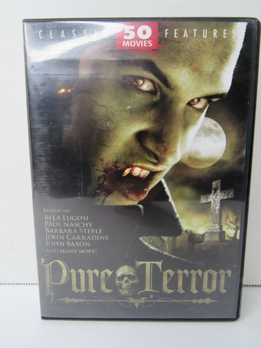 Classic Features PURE TERROR ~ 50 Movies DVDs ~ Bela Lugosi and more | eBay