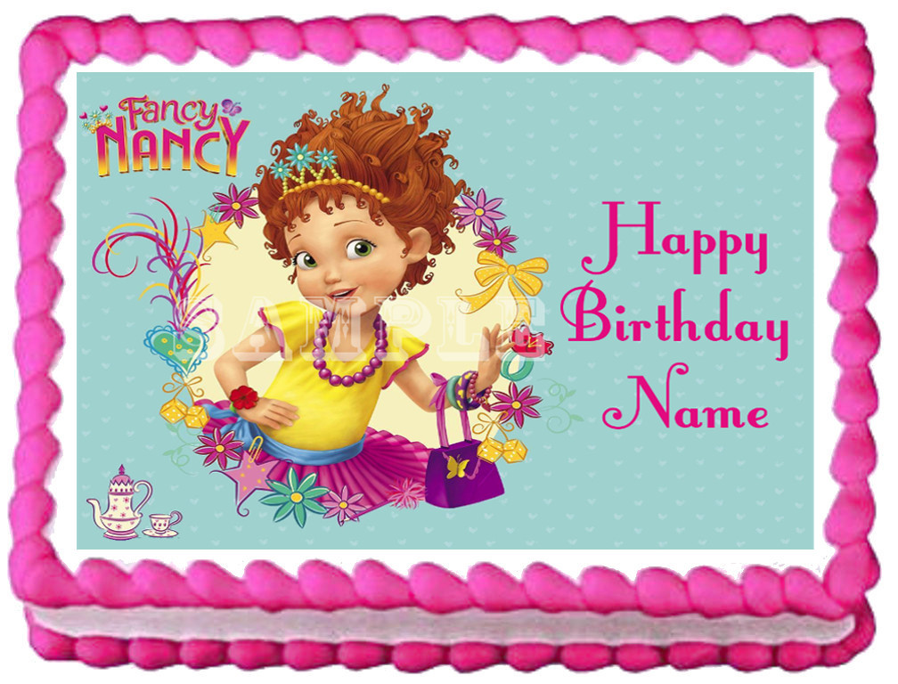 FANCY NANCY Party Edible Cake topper image | eBay