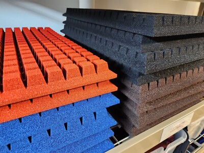 Two JBL L100 Burnt Orange Quadrex Foam Inserts Free Glue & Cheesecloth ...