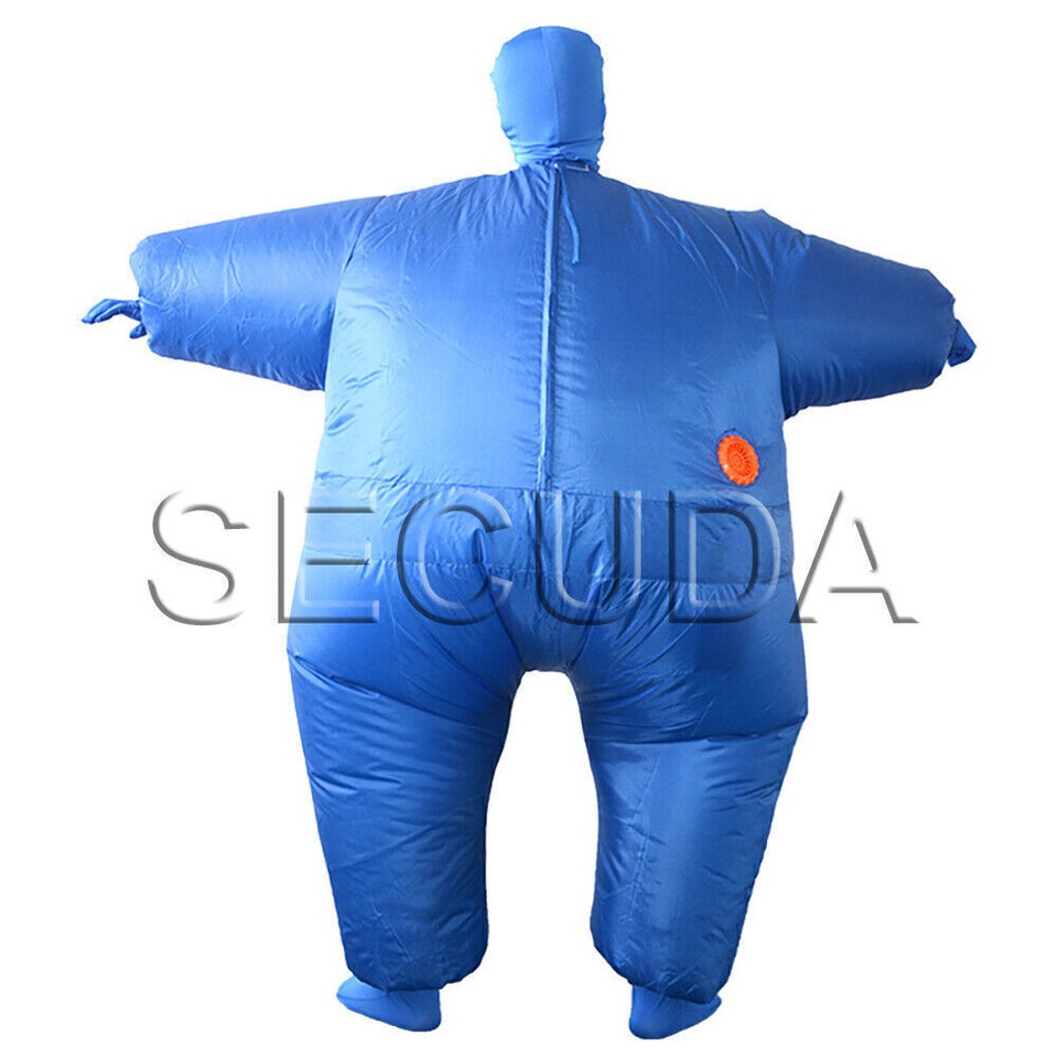 Blue Inflatable Fat Chub Suit Fancy Dress Party Costume Cosplay ...