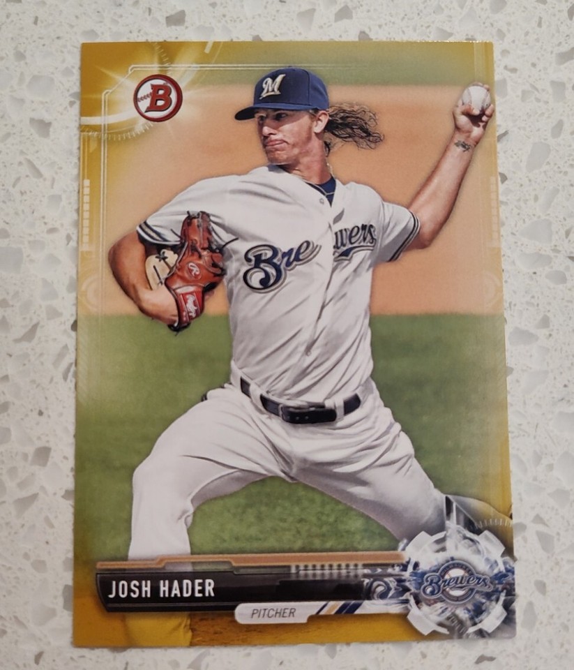 Bowman Gold Parallel /50 Brewers Lot (2) - 2018 Corbin Burnes, 2017 Josh Hader | eBay