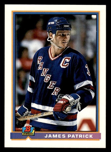 James Patrick 1991 Bowman #66 New York Rangers | eBay