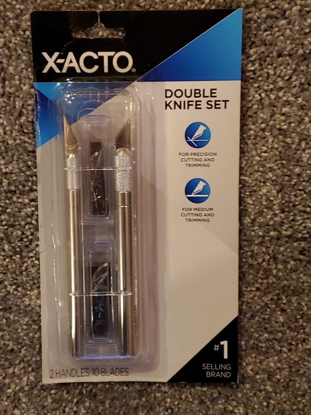 X-Acto Double Knife Set 2 Handles, 10 Blades X5262 | eBay