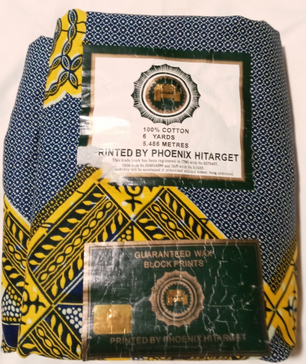 6 yards African wax block print cotton sewing fabric Phoenix Hitarget ...