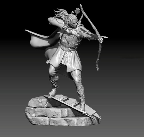 1/24 resin figures model 3D printing of the Lord of the Rings Elf ...