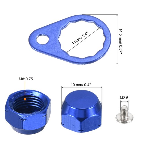 Fishing Reel Right Handle Locking Plate Screw M8 Nut Cap DIY ...