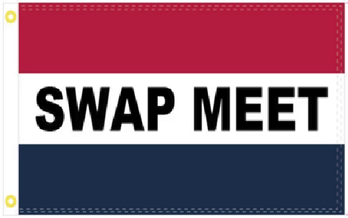 3X5 SWAP MEET USA RED WHITE BLUE FLAG BANNER GROMMETS 100D | eBay