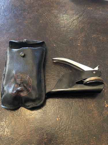 Vintage Antique Cast Iron Seal Press Stamp Embosser /Notary Works | eBay