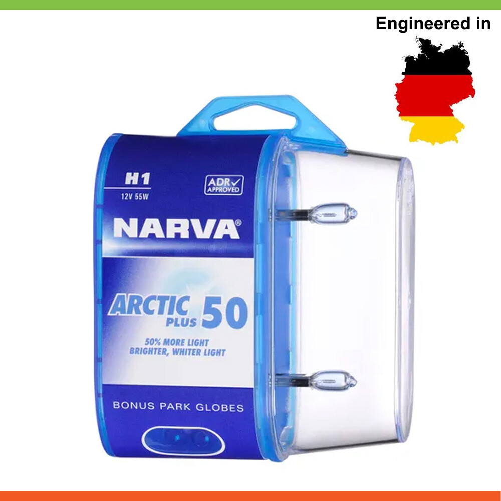 NARVA H1 Globes 12V 55W Arctic Plus 50 2 pack For Renault 19 1.8 453A/F ...