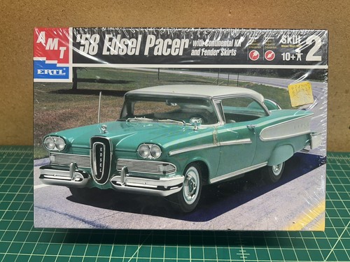 AMT 1/25 ‘58 Edsel Pacer W/ Continental Kit And Fender Skirts Model Kit ...
