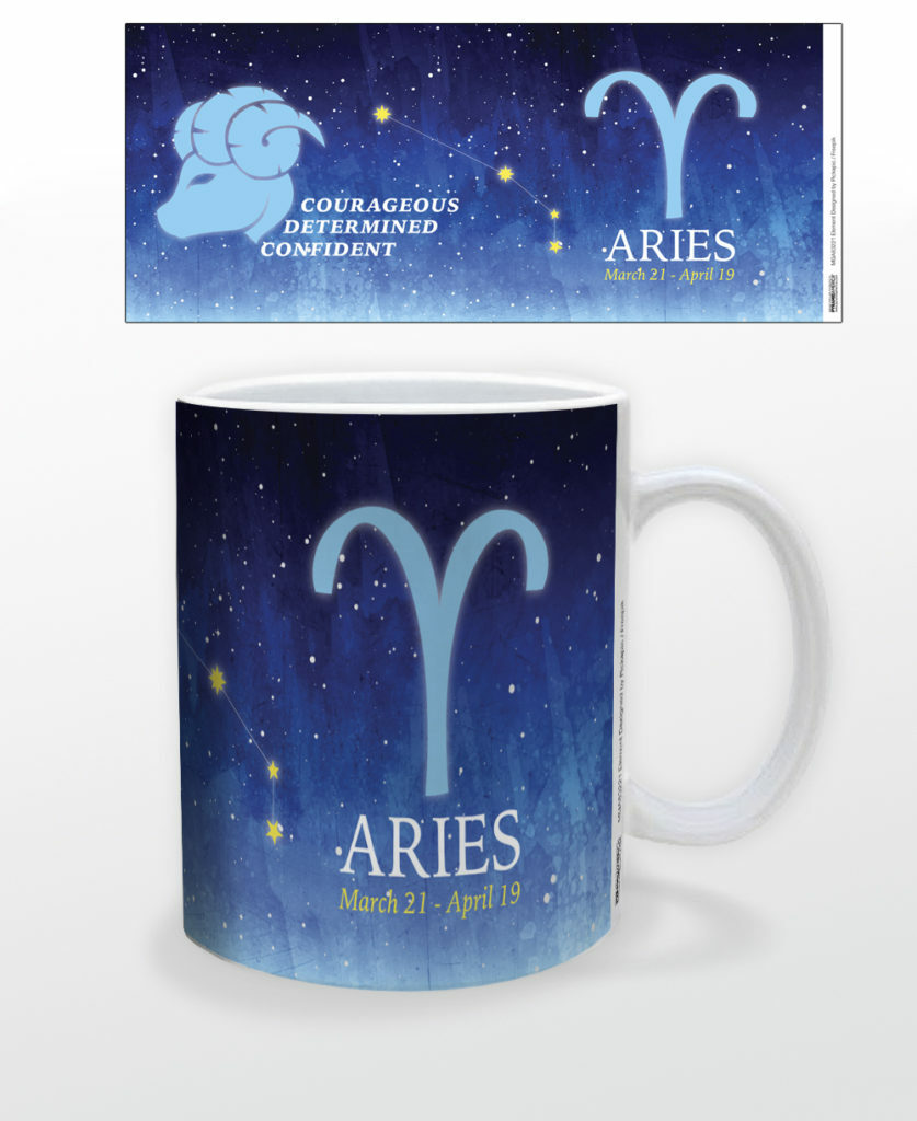 ARIES CONSTELLATION 11 OZ COFFEE MUG ZODIAC SIGN TEA GIFT ASTROLOGY ...