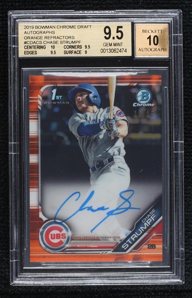 2019 Bowman Draft - Chrome Draft Pick Autographs Orange Refractor #CDA ...