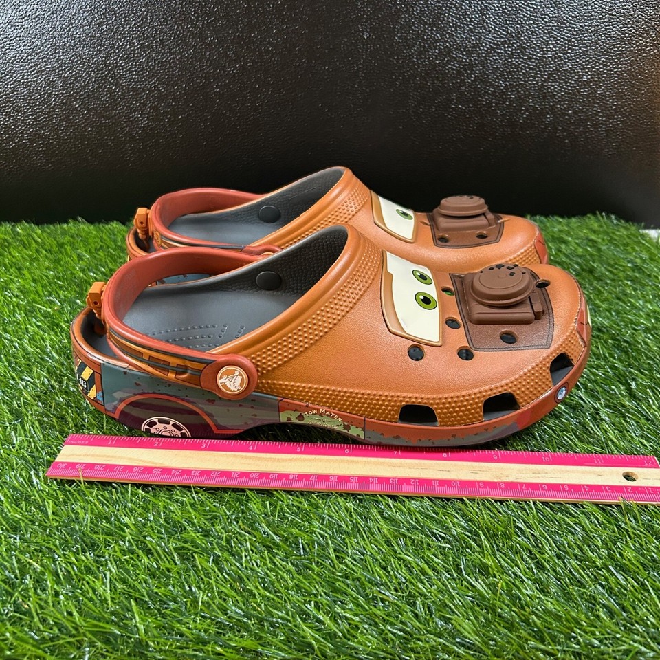 Crocs x Disney Pixar Cars Tow Mater Clogs Comfort Slip On Shoes Mens 10 ...