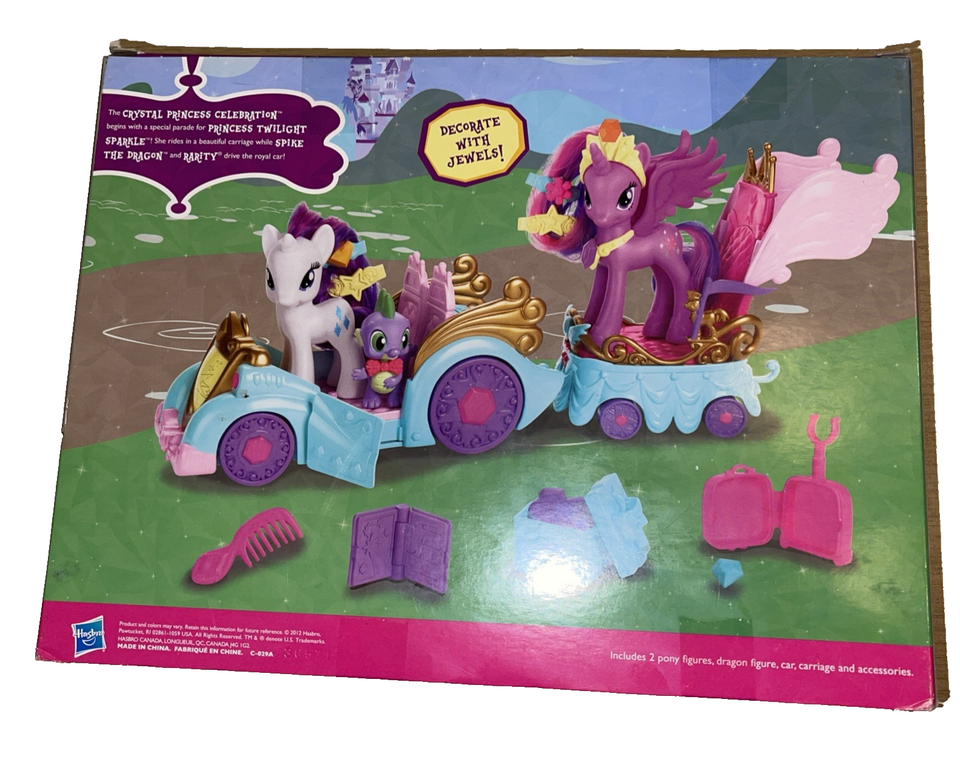 MLP G4 Princess Celebration Cars Set w/Princess Twilight Sparkle,Spike ...