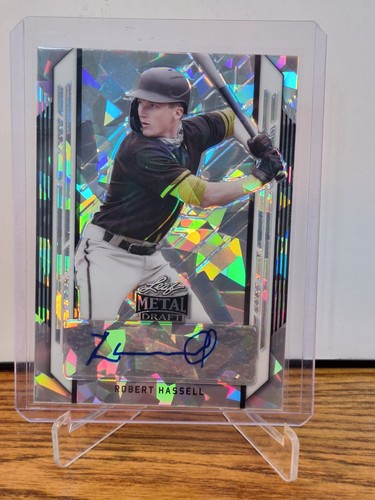 2021 Leaf Metal Draft Robert Hassell SILVER CRYSTAL AUTO WASHINGTON ...