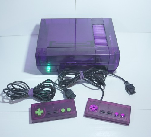 Transparent Clear Purple Nintendo NES Video Game Console NES-001 with ...