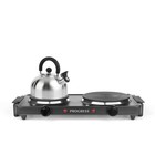 Progress Twin Hot Plate Electric Portable Tabletop Cooker Kitchen Hob ...