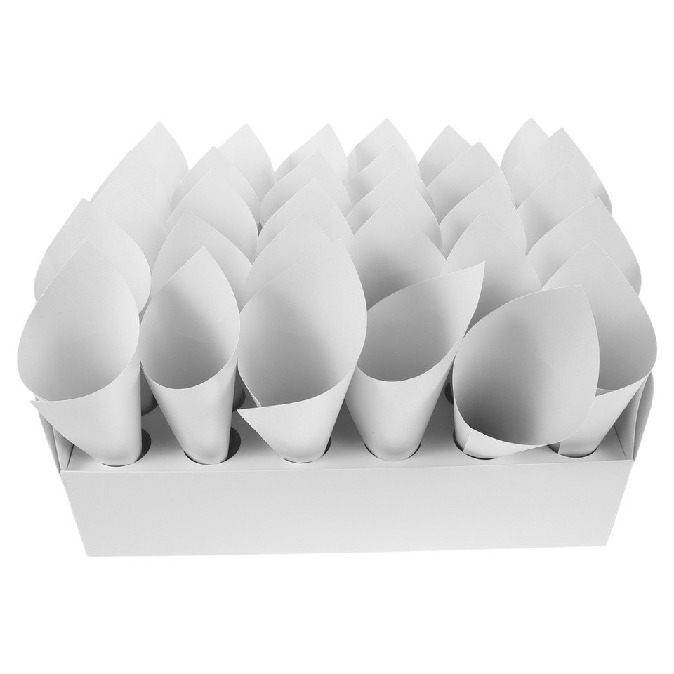 Plateau De Cône Mariage Support Cone Confettis Corde Crème Glacée | eBay