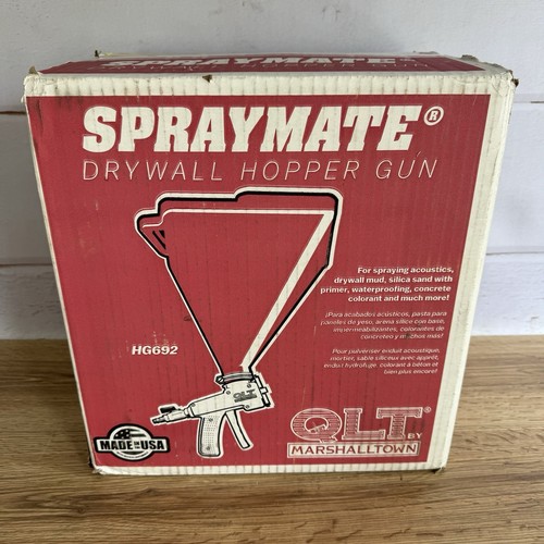 Marshalltown QLT SprayMate, Hopper Gun, Texture Sprayer, Drywall, HG692 | eBay