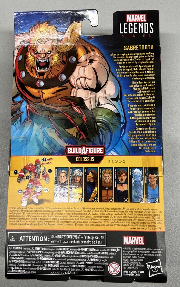 Marvel Legends X-Men Age of Apocalypse Sabertooth Action Figure NEW ...