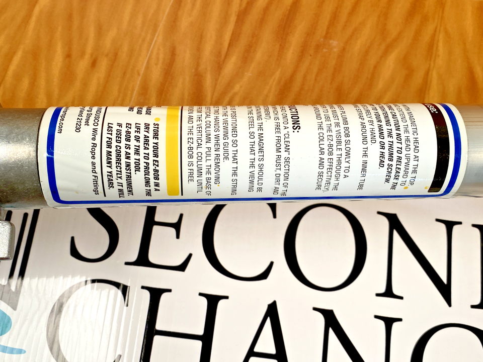 Plumb Bob Ironworker Column Vertical Level ~ EZ-BOB 6 to 12 feet ...