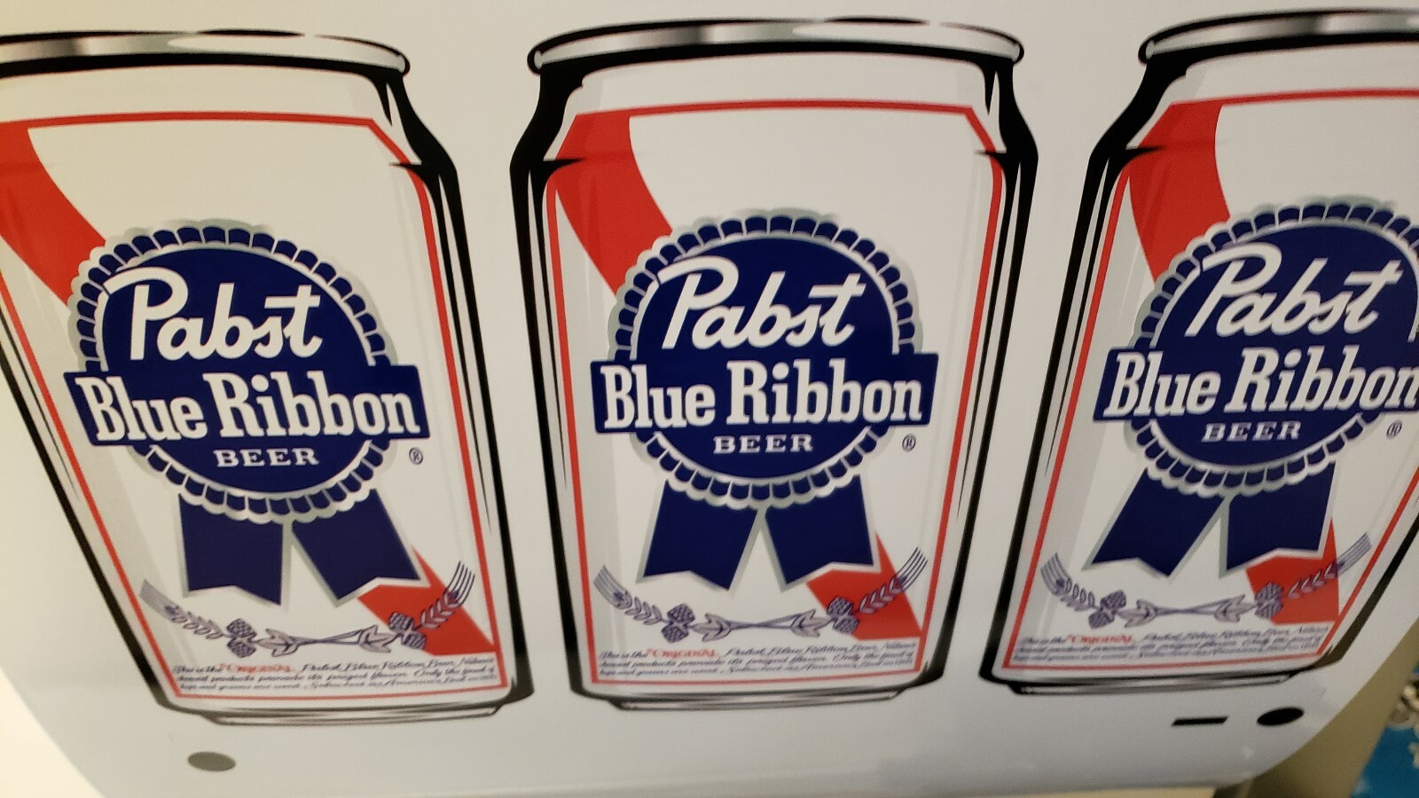 Pabst HUGE 7.5" tall Color Vinyl Decal Sticker Quantity 2 Fast Ship ...