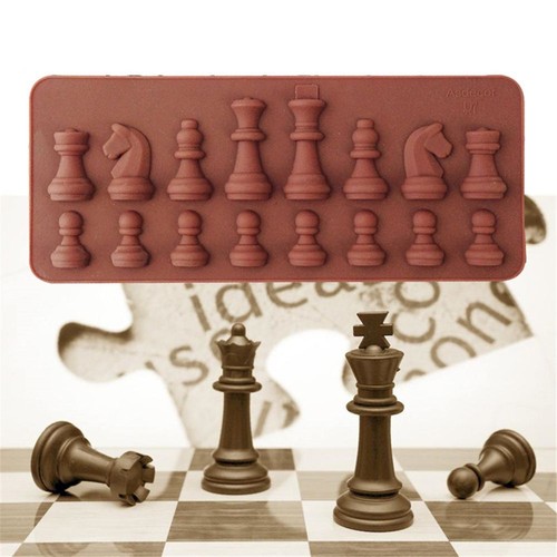 New Chocolate Bishop Chariot International Chess Silicone Mold Baking ...