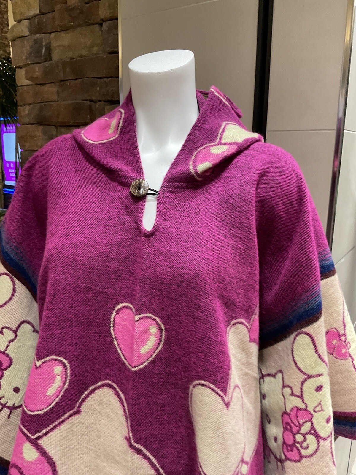 Style Alpaca Cape, Hello Kitty, Handmade By Indigenous Hand, Soft And ...