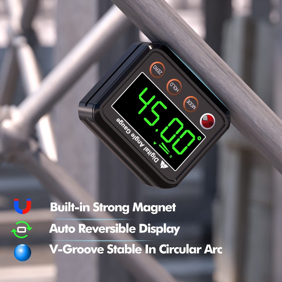 Magnetic Digital Angle Finder Protractor Inclinometer Mini Digital ...