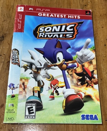 Sonic Rivals Greatest Hits SEGA Cover Art Only Sony PSP | eBay