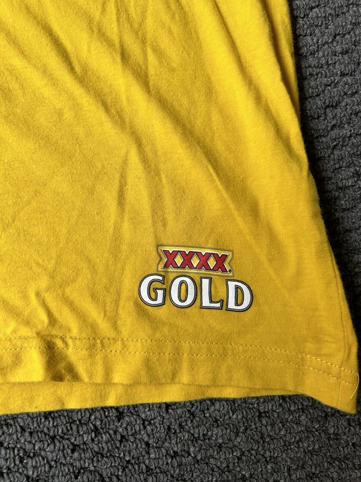 Vintage XXXX Gold Men’s Shirt Size XL Beer Merchandise Four X Gold | eBay