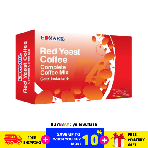 Edmark Red Yeast Coffee Organic Blend for Optimal Cholesterol Health 20's x 20g | eBay