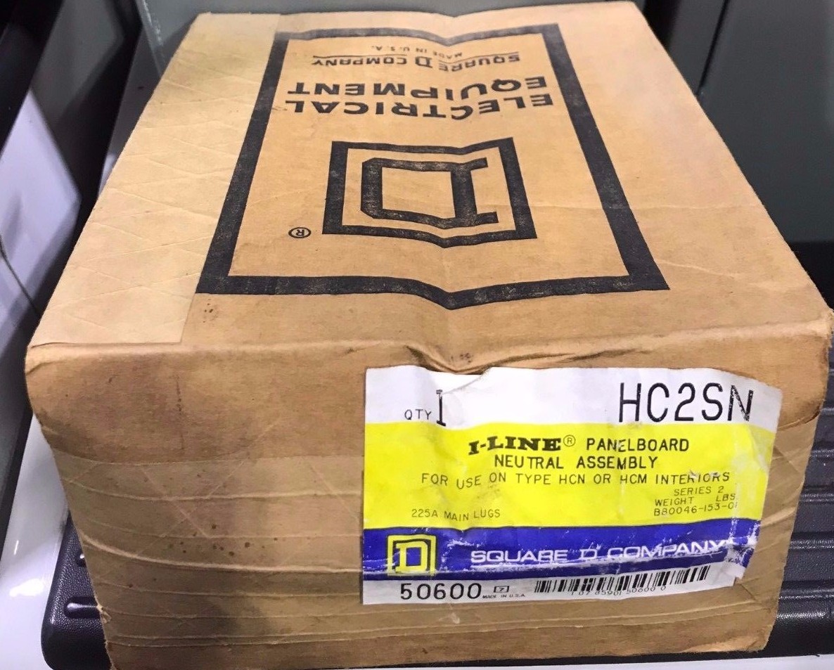 HC2SN Square D 225 Amp I-Line Solid Neutral Kit New for HCN or HCM ...