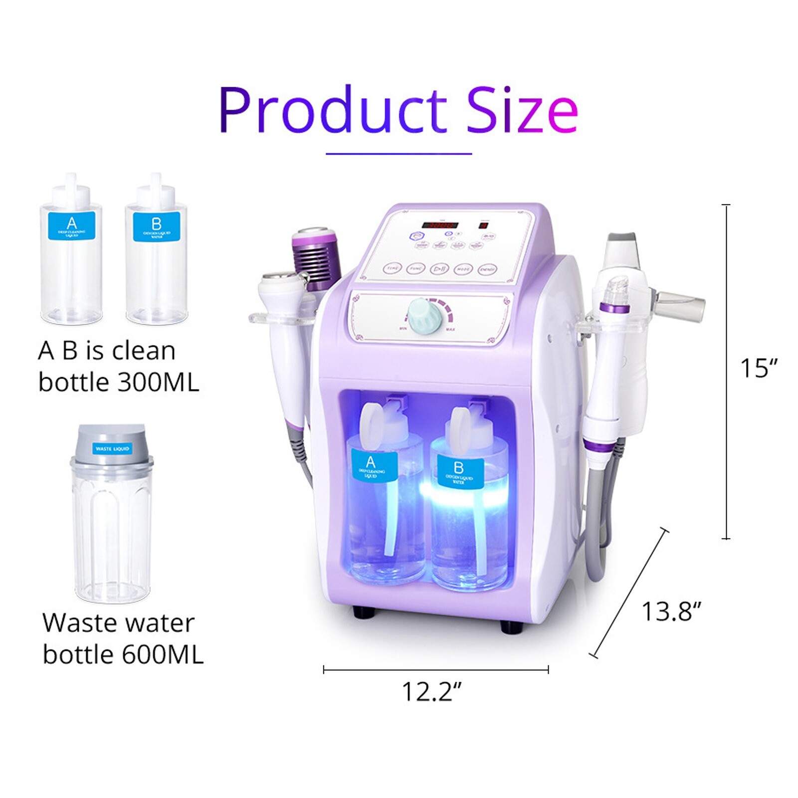 6 in 1 Hydra Machine Water Oxygen Hydro Dermabrasion Facial Deep ...