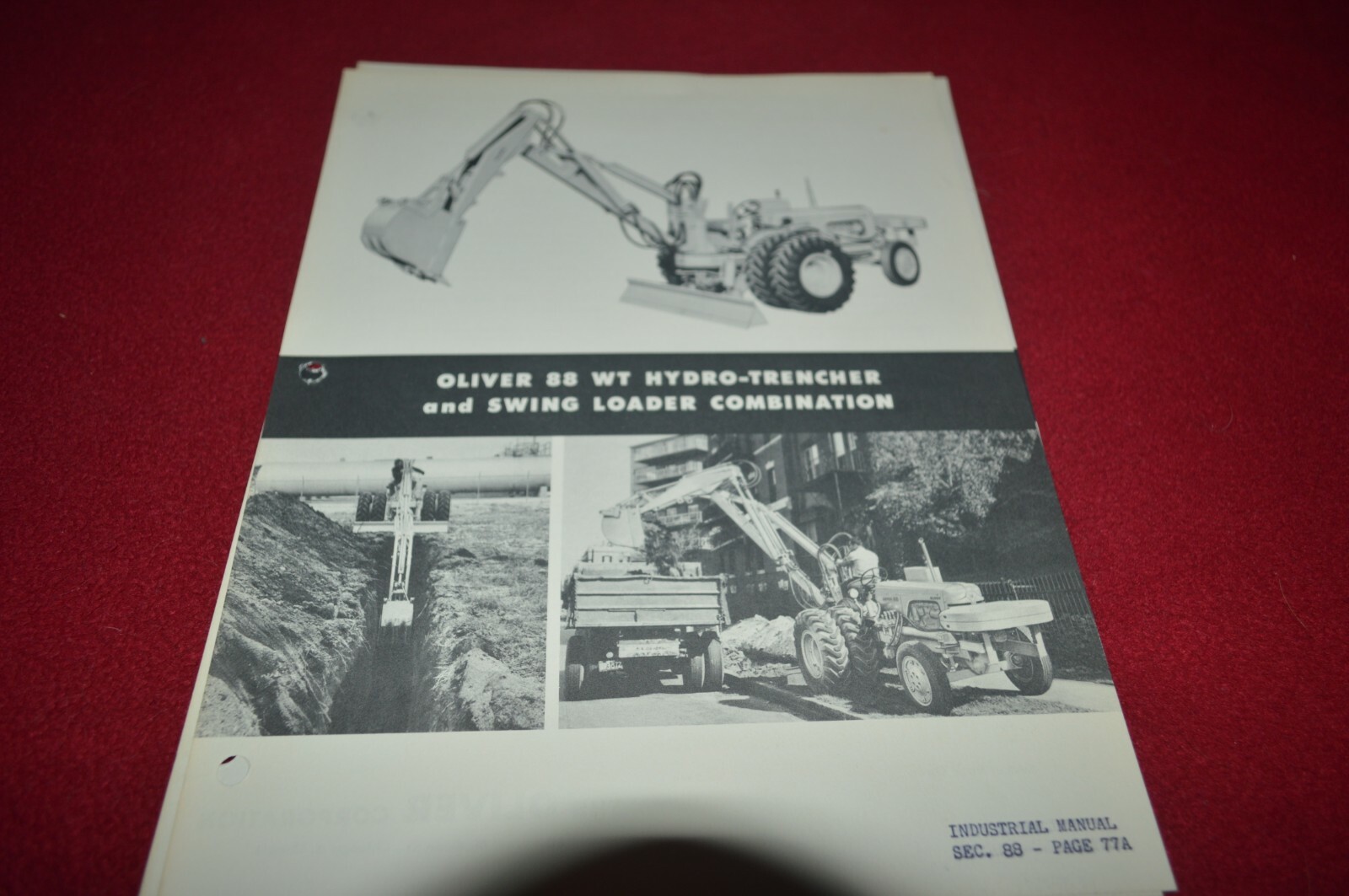 Oliver 88 Tractor Backhoe Dealer's Brochure TBPA | eBay