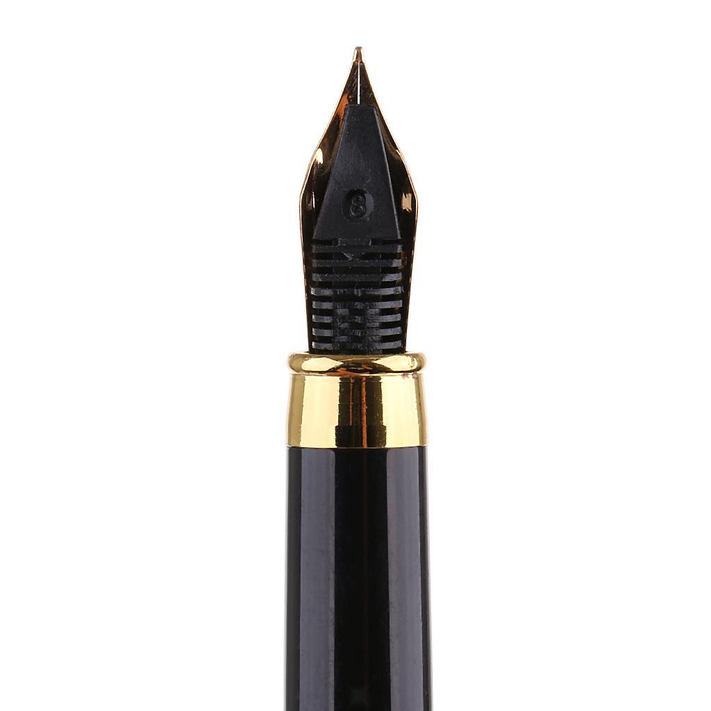 Bamboo Fountain Pen Sign Pen w/ Fine Nib Reusable Refillable Writing ...