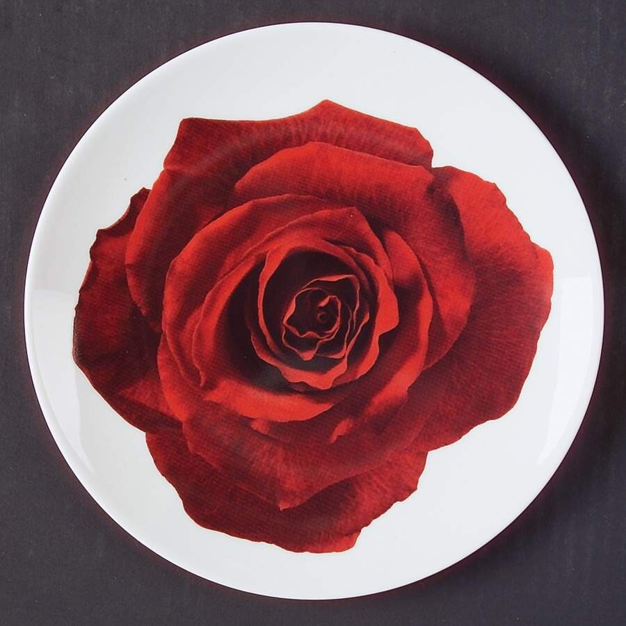 Wedgwood Bloomersby Red Rose Plate | eBay