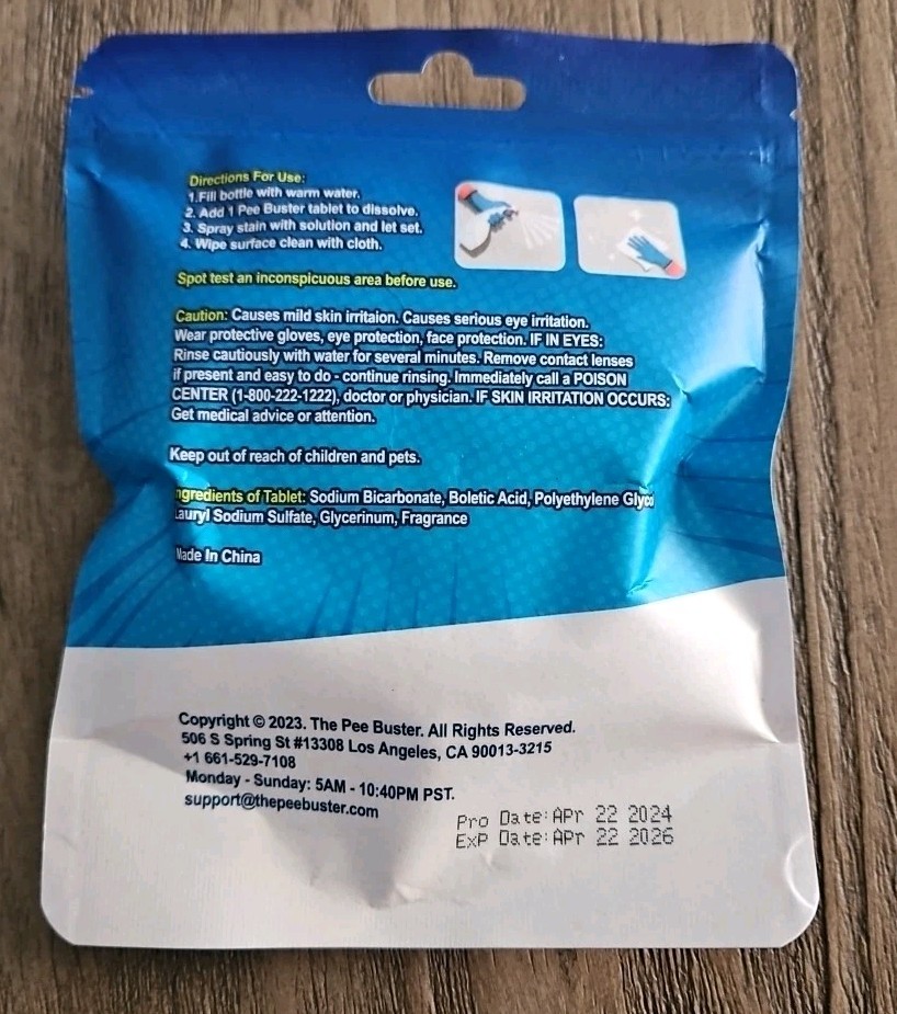 The Pee buster Pet Stain & Odor Remover - Cleaning Spray for Dog and ...