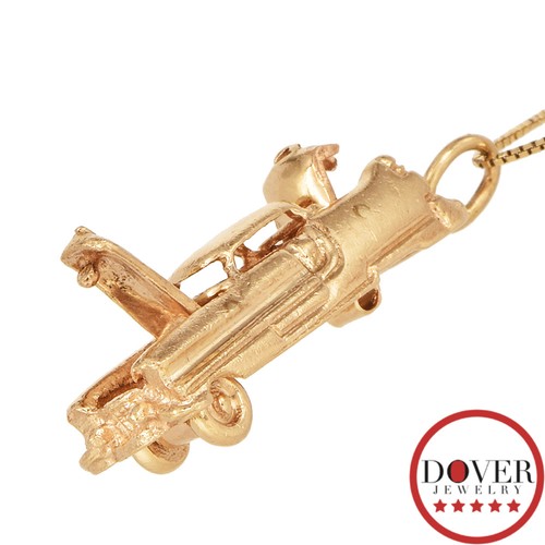 Vintage 14K Yellow Gold Articulated Car Dangle Pendant 6.0 Grams NR | eBay