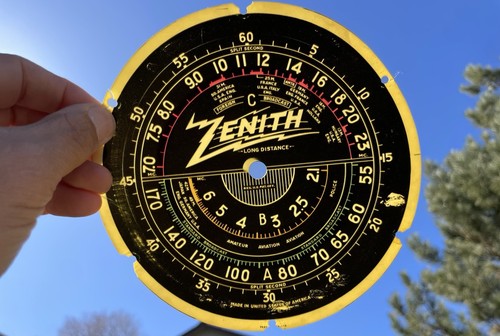 Original 1930’s Vintage Zenith Radio Dial "Z" Pointer (s) Tombstone ...