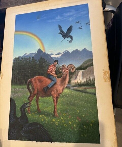 Daniel Horne attrib Blood River Down alt cover original art ...