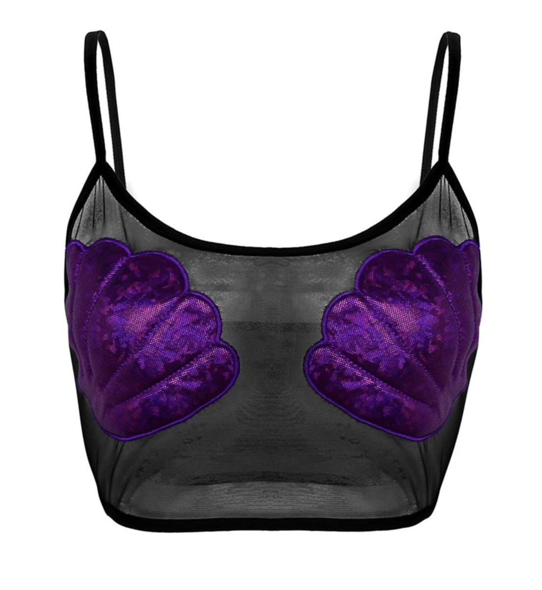Purple Clam Shell Bra